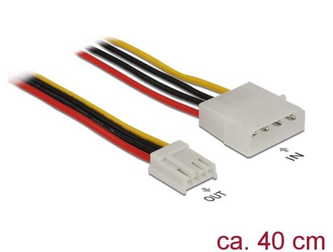 Delock napájecí kabel MOLEX (M) -> FDD 4 PIN, 40cm | SUNTECH Computer ...