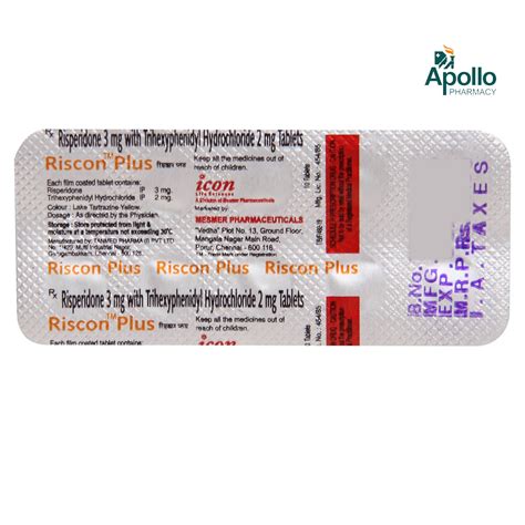 Riscon Plus Tablet 10s Price Uses Side Effects Composition Apollo
