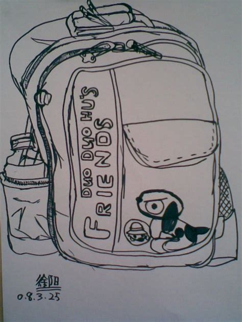 书包 卡通简笔 卡通小书包简笔画 简笔书包画 大山谷图库