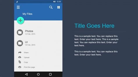 Files And Folders Ui Powerpoint Widgets Prototype Slidemodel