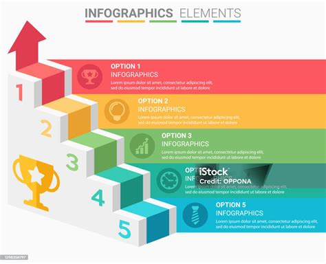 인포그래픽 요소 추상 설계 번호 상위 5개 목록 템플릿 0명에 대한 스톡 벡터 아트 및 기타 이미지 0명 5가지 개체 개념 Istock