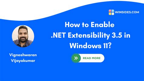 How To Enable Net Extensibility 35 In Windows 11 Quick Guide