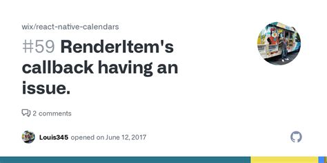 Renderitems Callback Having An Issue · Issue 59 · Wixreact Native