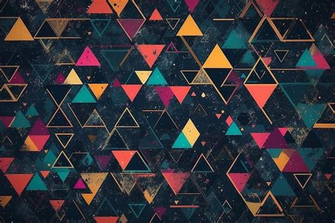 Premium Photo Abstract Geometric Background With Triangle Shape Pattern