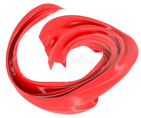 Tela Ondulada En Un Fondo Blanco Representaci?n 3d Stock de ilustración ...
