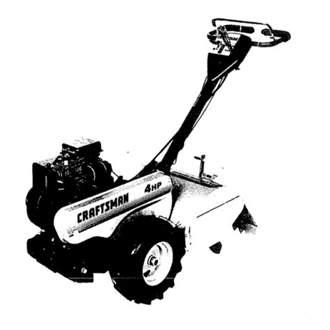 Craftsman Model 917 Tiller Craftsman Tiller Manual Model 917295352