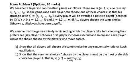 Solved Bonus Problem 3 Optional 20 Marks We Consider A