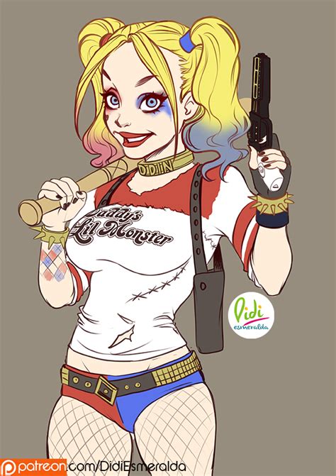 Harley Quin Fanart Wip Commission By Didi Esmeralda On Deviantart