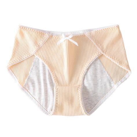 Sngxgn Womens High Cut Panties Pack High Waisted Briefs Cotton