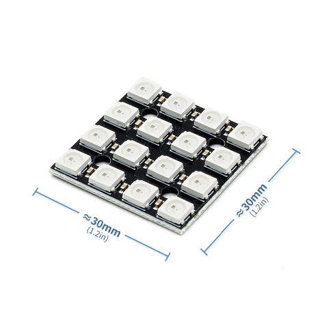 RGB LED Matrix 44 WS2812B 16 Bit1 Techfun Sk Naj Arduino Shop