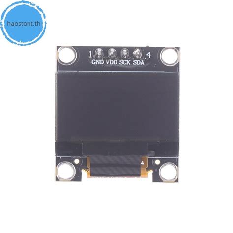 haostont ผู้ใช้ diy 0 96 นิ้ว oled ssd1306 สีขาว สีฟ้า สีเหลือง 128x64 iic i2c โมดูลแสดงผลอนุกรม