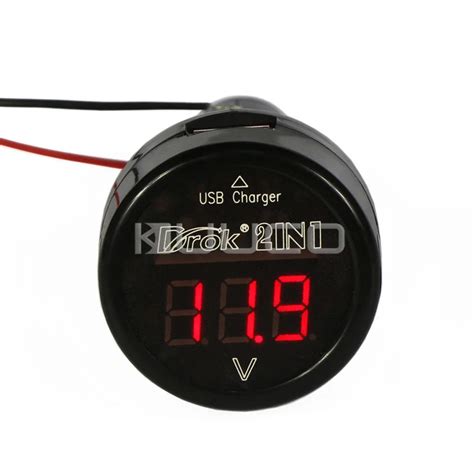 Dc Voltmeter Dc 12v 24v Volt Meter Car Battery Voltage Tester Dc 5v 2a