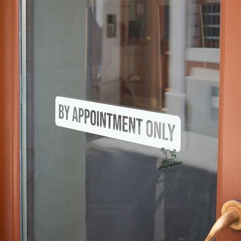 By Appointment Only Business Decal Vinyl Sticker For By Appointment