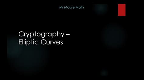 elliptic curve cryptography with python implementation youtube
