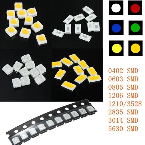 Pcs Colorful SMD SMT LED Light Lamp Beads Super Bright Beads MA V For Strip