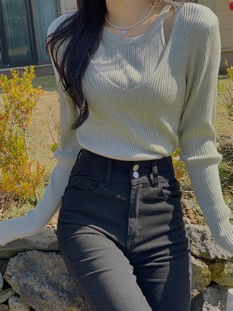 리리앤코 2천5백장 돌파 앤코리탄 골지 스판 홀터넥 트임 니트 봄가을데일리룩데이트룩하객룩출근룩빅사이즈120사이즈자체제작여리핏유니크신축성캐주얼