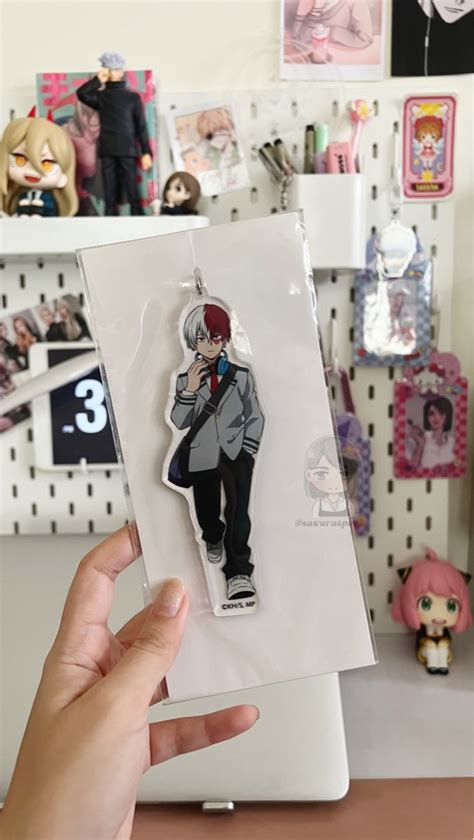 Official Todoroki Shoto Acrylic Keychain Hobbies And Toys Memorabilia