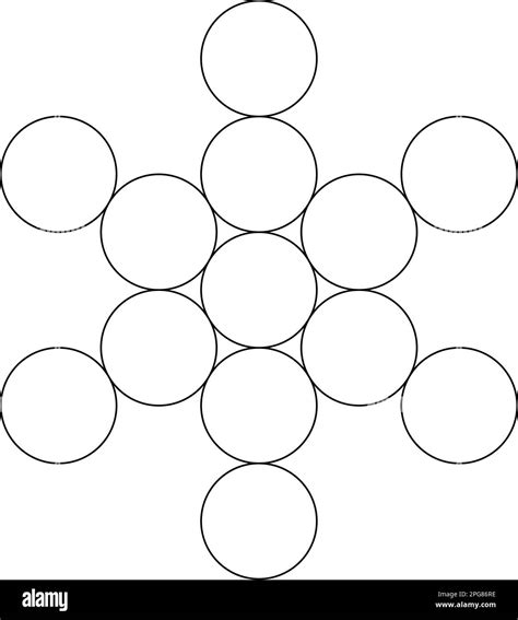 Geometrical Figure Sacred Geometry Metatrons Cube Element Vector Illustration Stock Vector