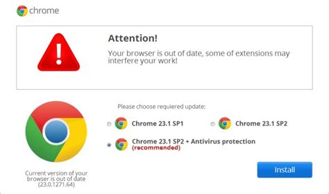 Fake Chrome Firefox IE IPhone Warning Updates Push Malware