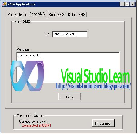 SMS Send And Receive Using AT Commands Complete Source Code Visual Studio Learn