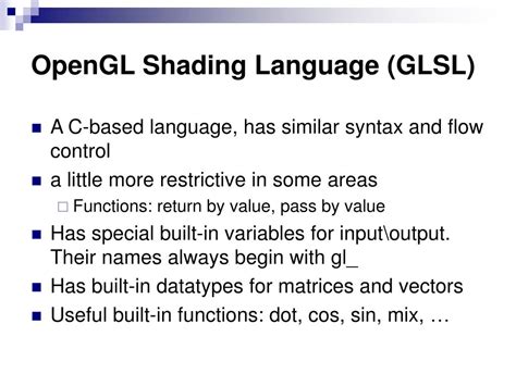 Ppt Shaders In Opengl Powerpoint Presentation Free Download Id4777814