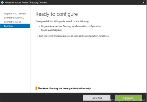 Azure AD Connect Express Install Upgrade Build Hello