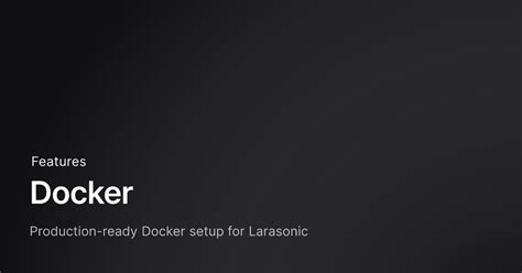 larasonic modern laravel saas starter kit docs