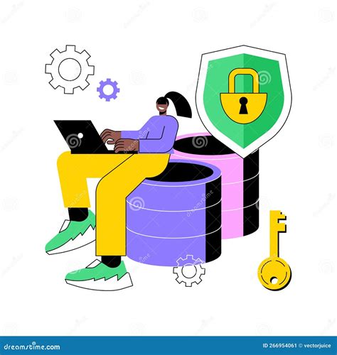 Cyber Security Data Protection Abstract Concept Vector Illustration Stock Vector Illustration