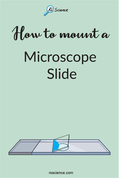 How To Mount A Microscope Slide Microscope Slides First Grade Science Microscope