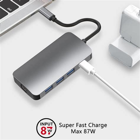 Mst Usb C Laptop Docking Station Usb 3 0 Pd Sd Tf Vicedeal
