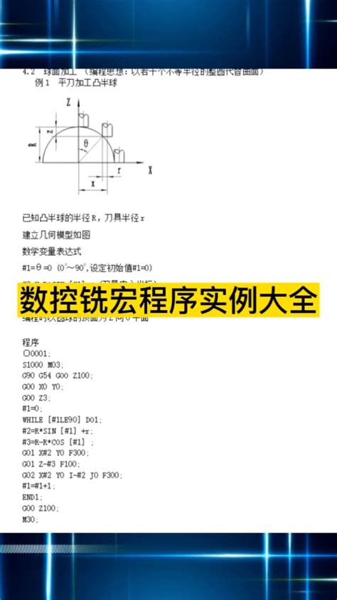 数控铣宏程序实例大全 数控 宏程序 铣床 机械 cnc 度小视