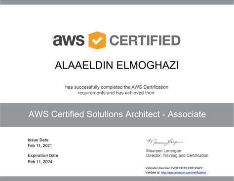 Alaaeldin Elmoghazi On Linkedin الحمد لله Aws Certified Solutions Architect Associate Thanks