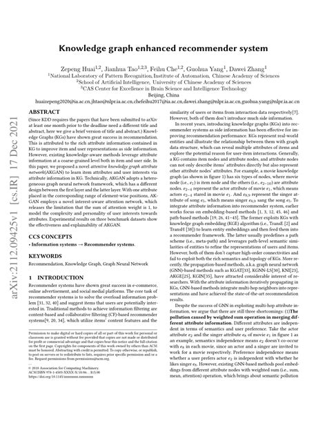Pdf Knowledge Graph Enhanced Recommender System