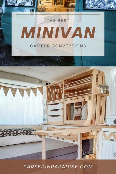 8 Amazing Minivan Camper Conversions Minivan Camper Conversion Diy