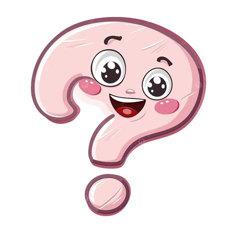 Cartoon Question Mark Punctuation Cute Illustration Retro Freehand Free