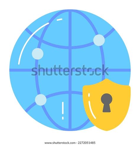 Safety Shield Network Globe Denoting Vector Stock Vector Royalty Free 2272051485 Shutterstock