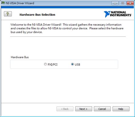 solved how to get ni visa driver wizard for usb ni community