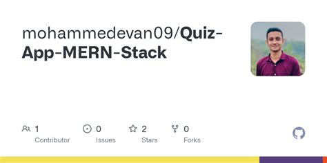 Github Mohammedevan09quiz App Mern Stack