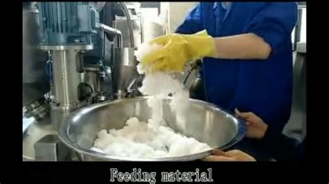 원구형 혼합 과립 진공 건조기 Pam 테스트 영상 Polyacrylamide 분말 폴리아크릴아미드 분말 건조 테스트 영상