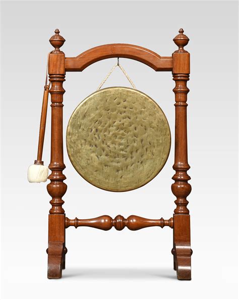Walnut Framed Diner Gong For Sale At 1stdibs