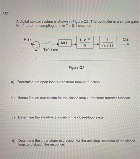 Solved 01 Consider The Circuit Shown In Figure Q1 R2 C2 R1
