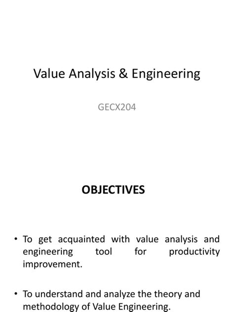 Oct 22 Value Analysis And Engineering R1 Pdf Creativity Engineering