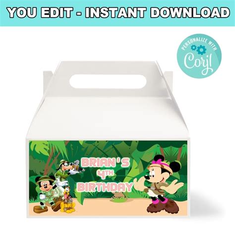 Minnie Mouse Labels Etsy