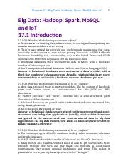 PyCDS HadoopSpark Docx Chapter Big Data Hadoop Spark NoSQL