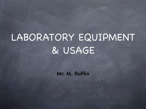 Lab Usage Ppt
