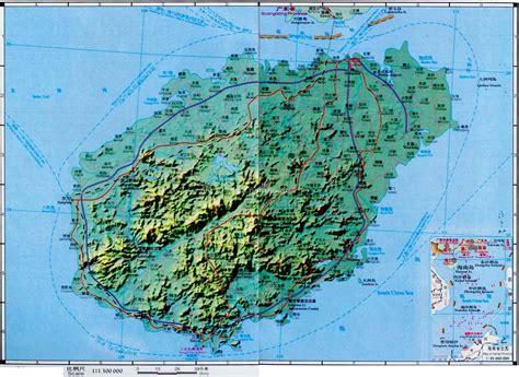 Hainan Island China Map Maps Of Hainan Hainan Tourist Map Hainan Travel And Transportation Guide