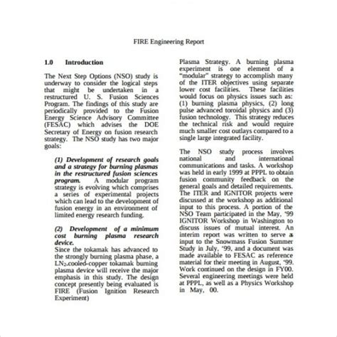 Engineering Assessment Report Template