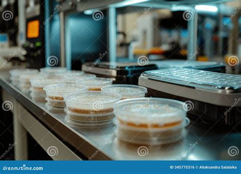 Microbial Food Safety Analysis Thorough Examination Of Microbial Cultures Under A Microscope