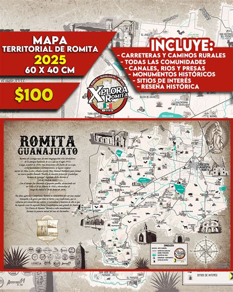 Explora 🗺️ Mapa Territorial De Romita 2025 Mapa General Del Municipio