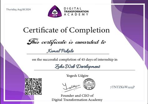 Komal Pukale On Linkedin Webdevelopment Internship